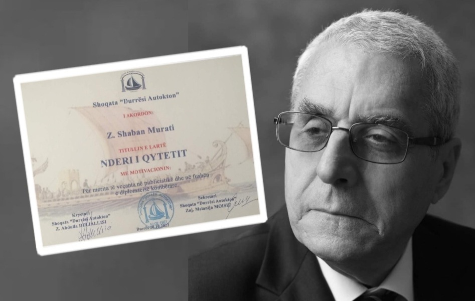 Shaban Muratit i jepet titulli "Nderi i qytetit të Durrësit" - Gazeta Dita