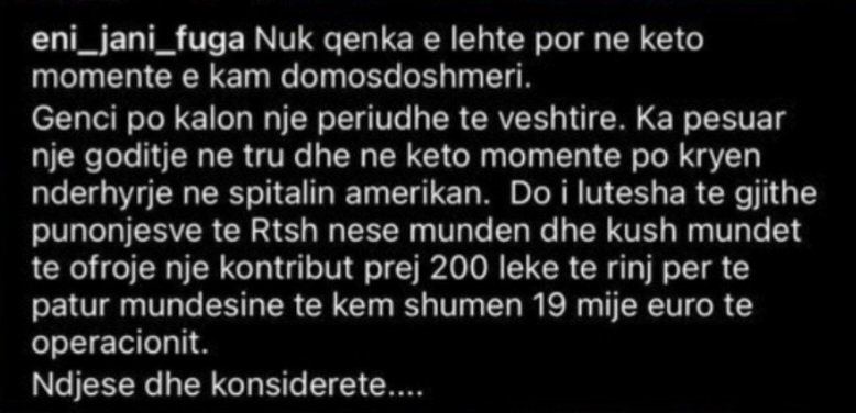 POSTIMI: Aktori Genci Fuga pëson goditje në tru, bashkëshortja e tij ...
