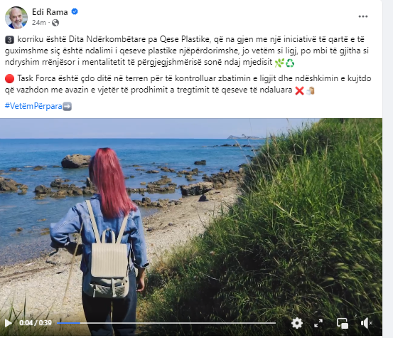 Sot “Dita Ndërkombëtare pa qese plastike”, Rama: Task-Forca çdo ditë në ...