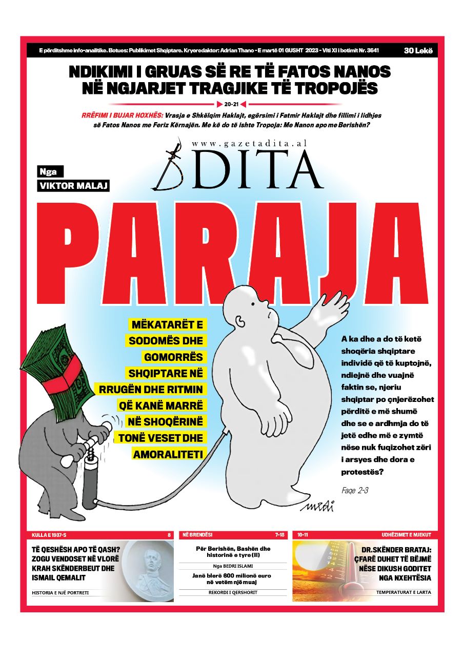 01 gusht 2023 - Gazeta Dita