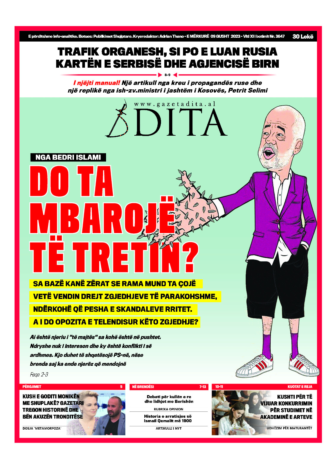 09 gusht 2023 - Gazeta Dita