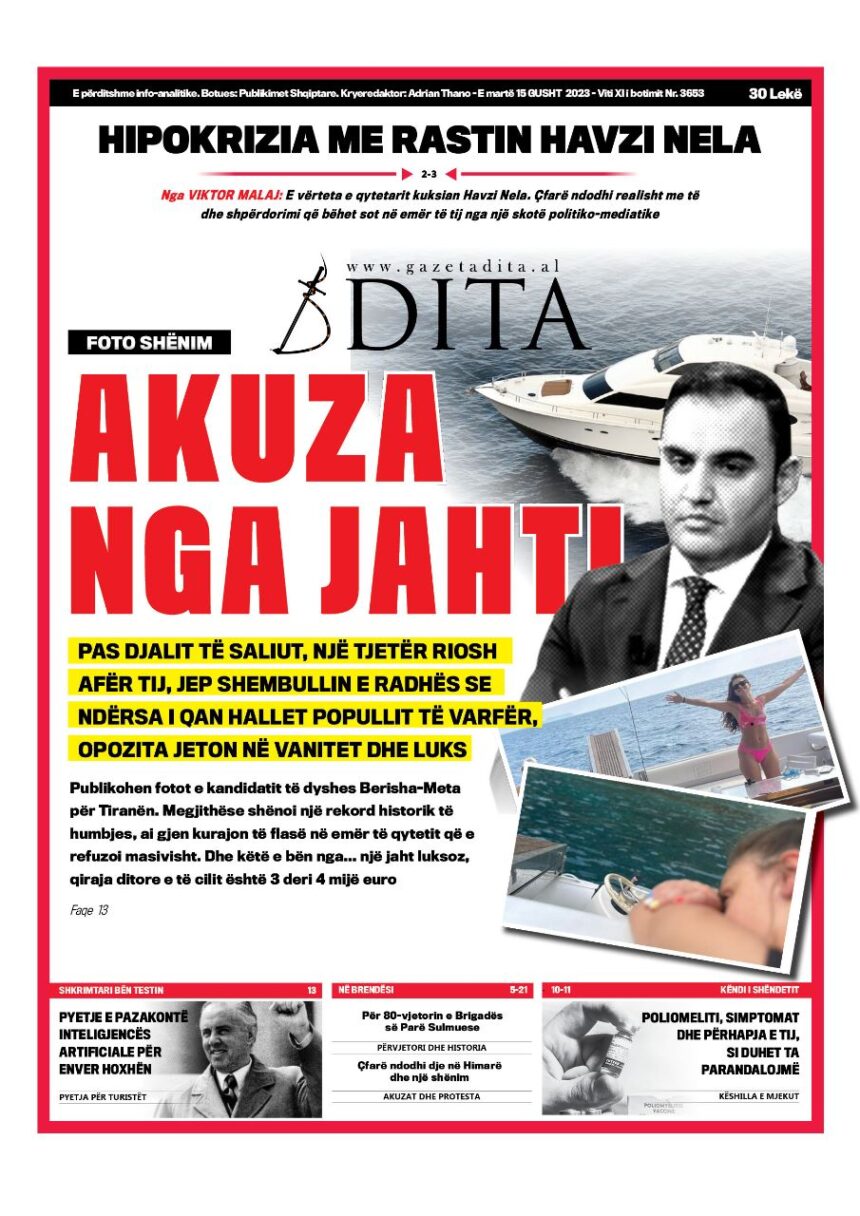 15 gusht 2023 - Gazeta Dita
