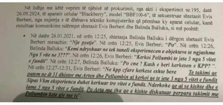 Dosja e SPAK për Llogaranë: Zbulohet kush është Pëllumbi në mesazhet ...