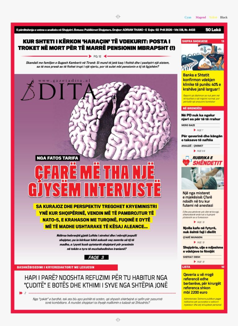 02 prill 2026 - Gazeta Dita